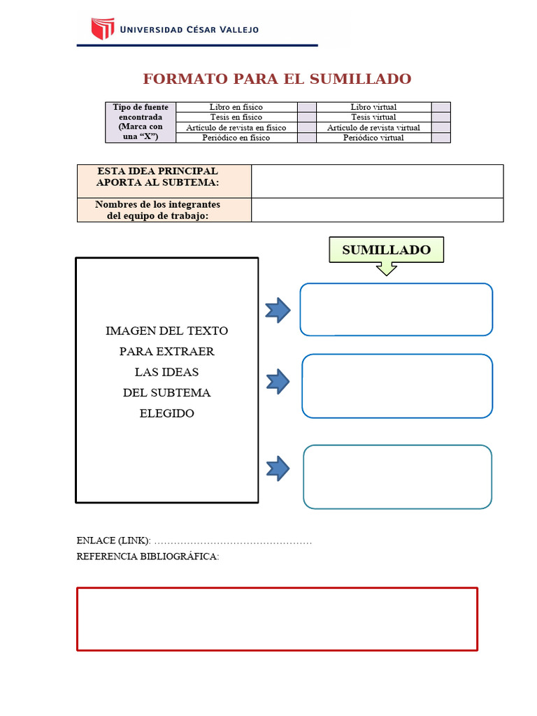 Formato de Sumillado para Documentos | PDF