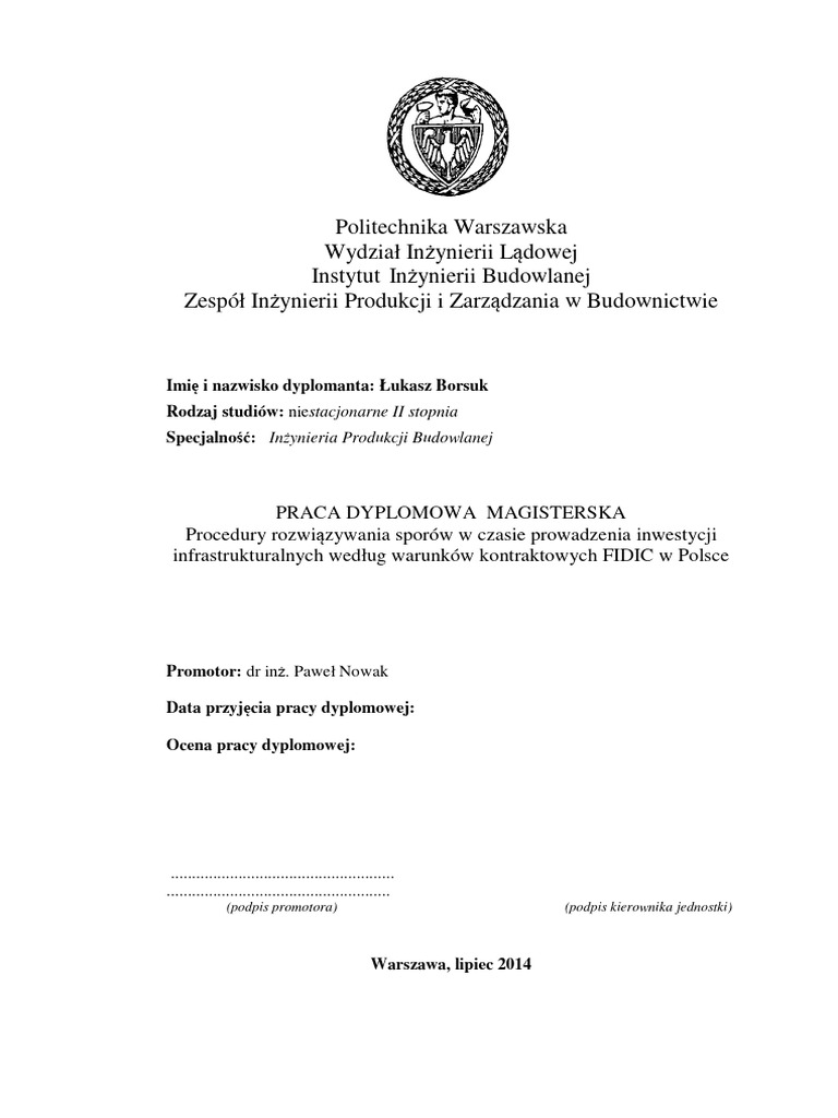 praca dyplomowa Łukasz Borsuk | PDF
