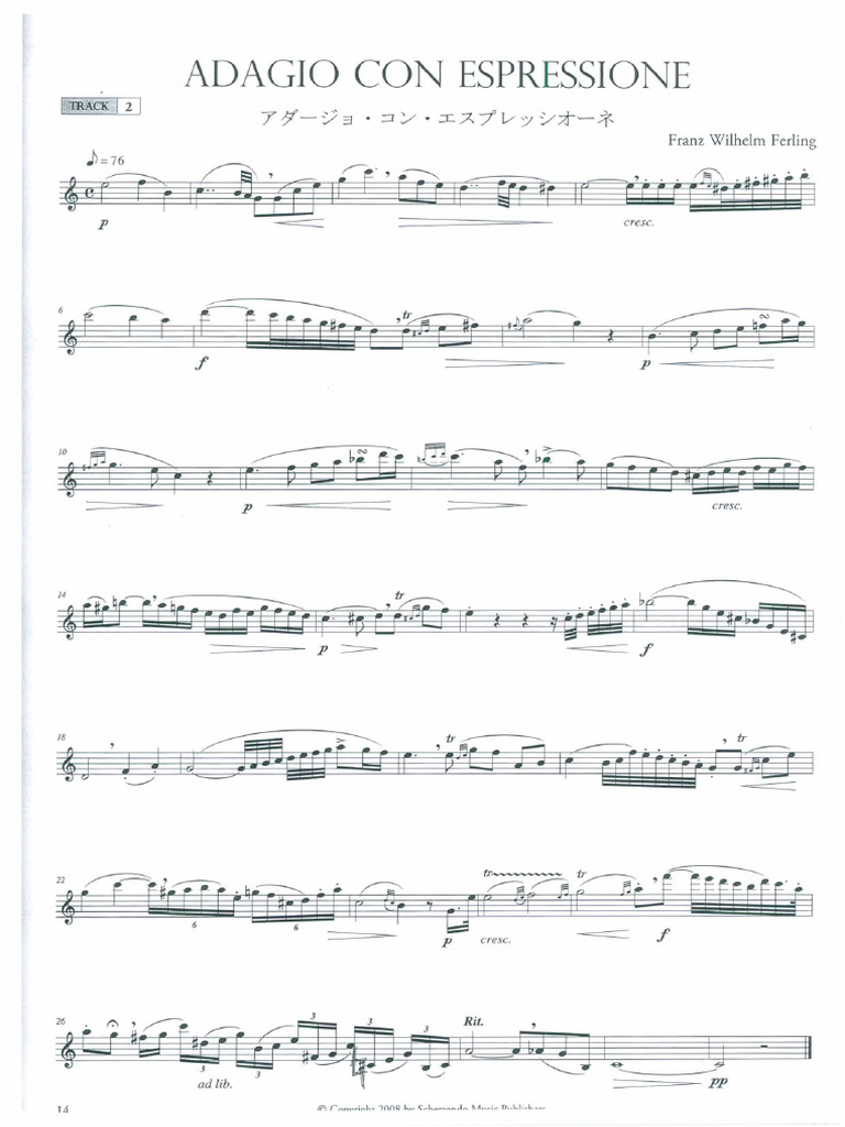 Adagio Con Espressione T2 | PDF