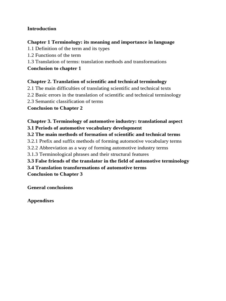 Translating Automotive Terminology Guide | PDF