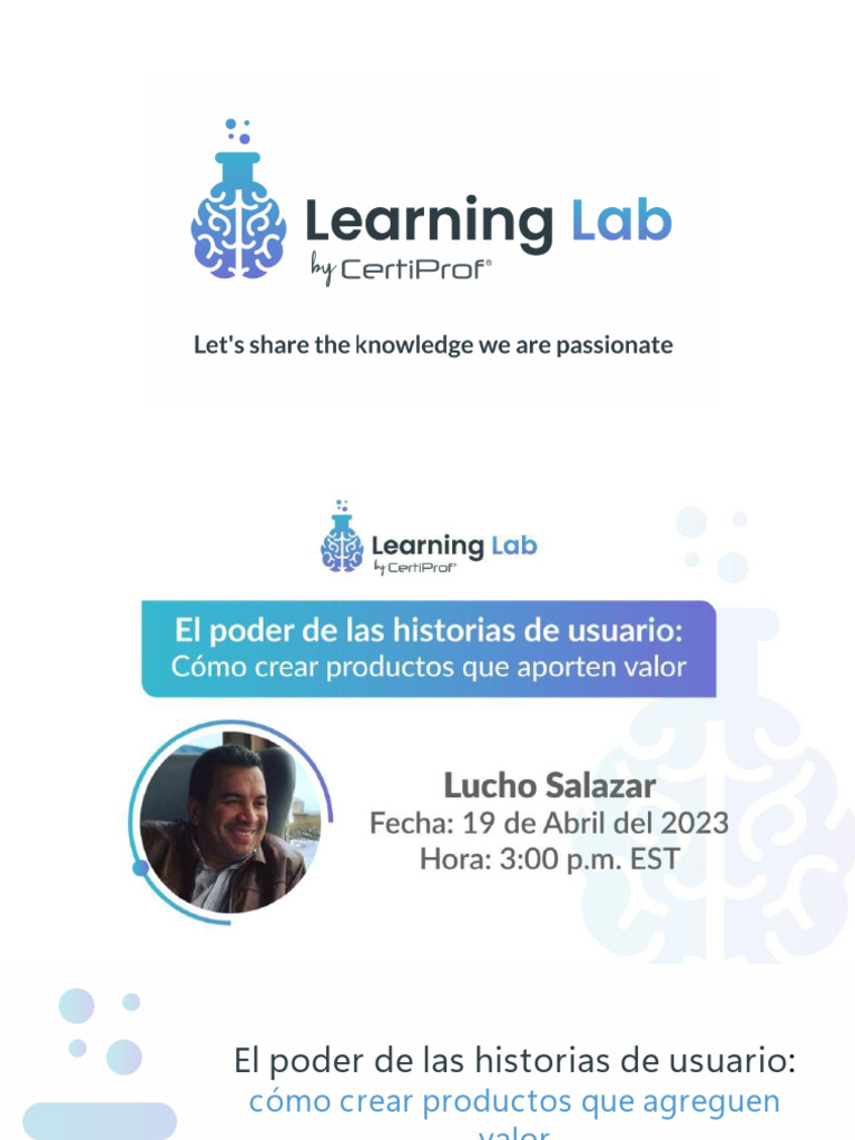 Learning Lab Presentation - Poder - HU - Lucho - Salazar | PDF ...