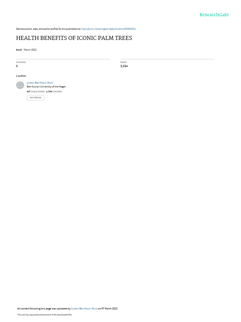 Palm Tree | PDF | Arecaceae