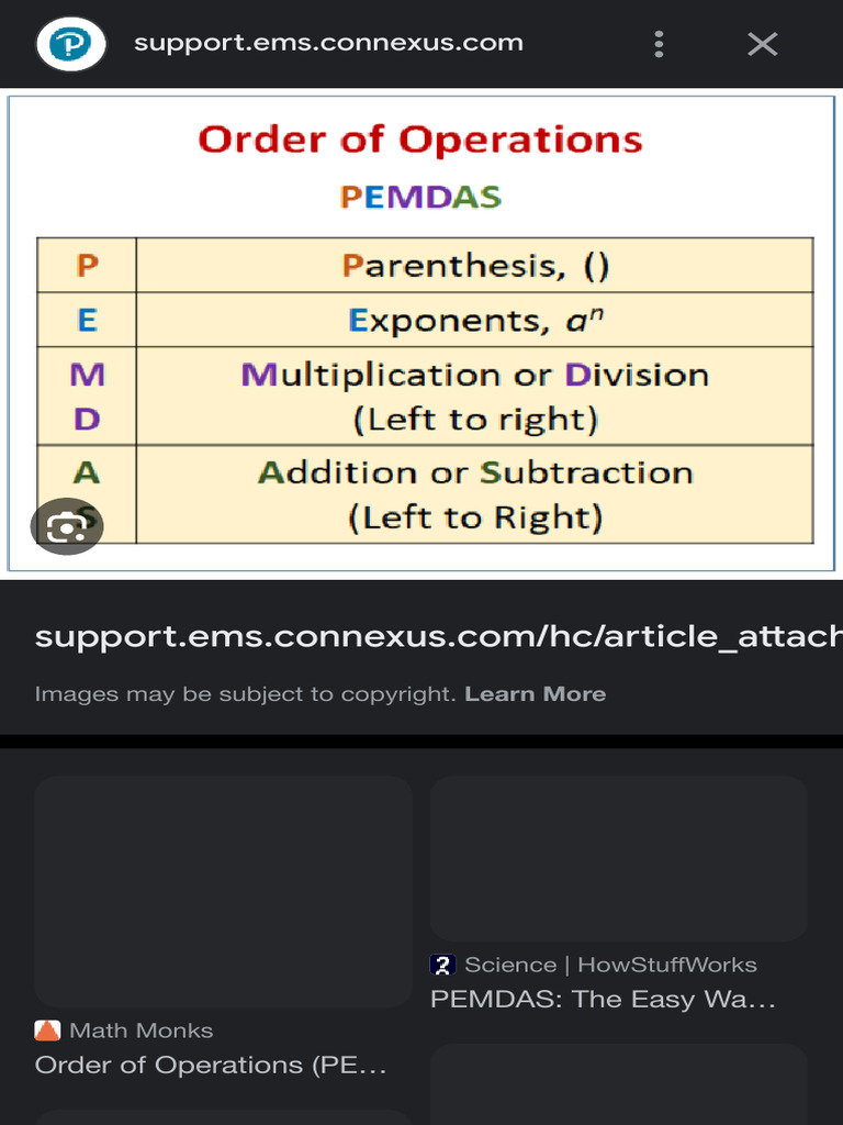 Order of Operations - Google Search | PDF