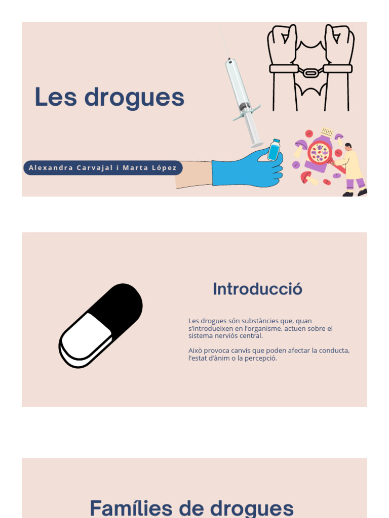 Presentació Investigació Drogues | PDF