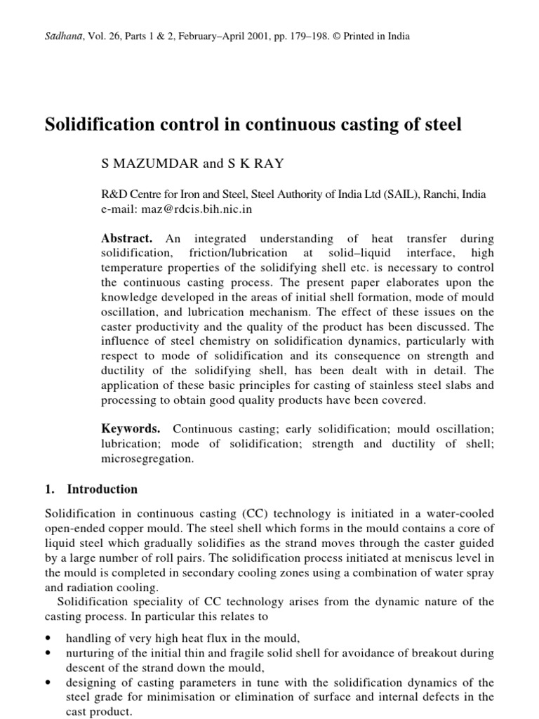 Directional Solidification | Casting (Metalworking) | Steel