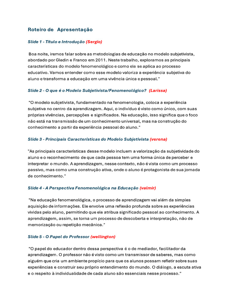 Resumo Dos Slid | PDF