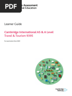 Travel & Tourism AS:A Level (9395) - 2024:2026 Syllabus | PDF | Tourism ...