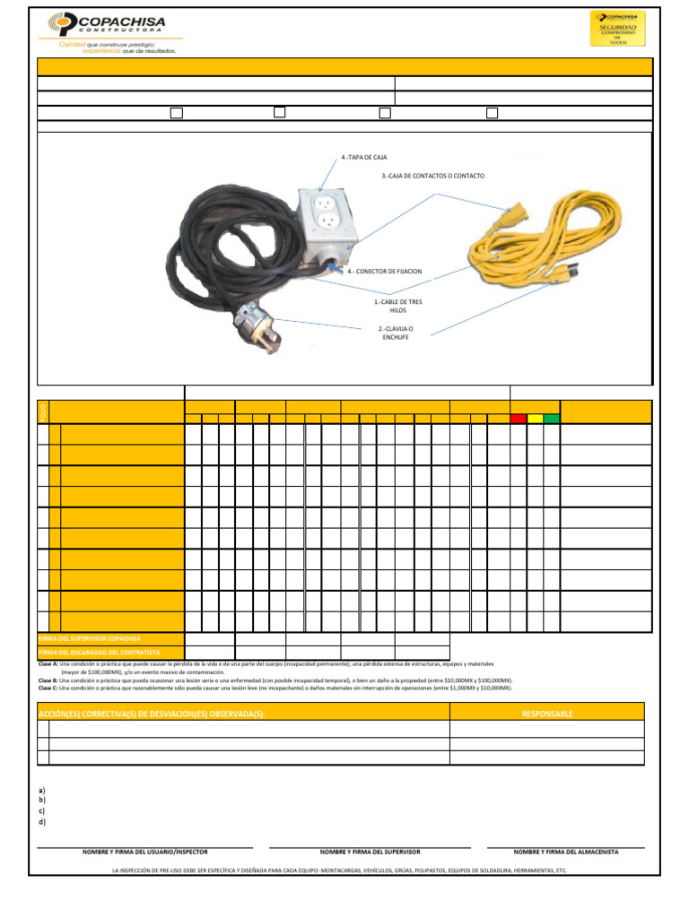 Inspeccion de Preusos General Extension Electrica Copachisa 2013 | PDF