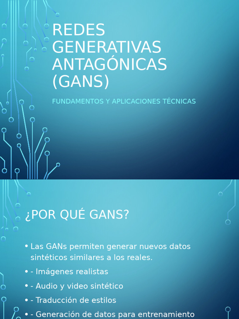 GANs Presentacion Tecnica | PDF
