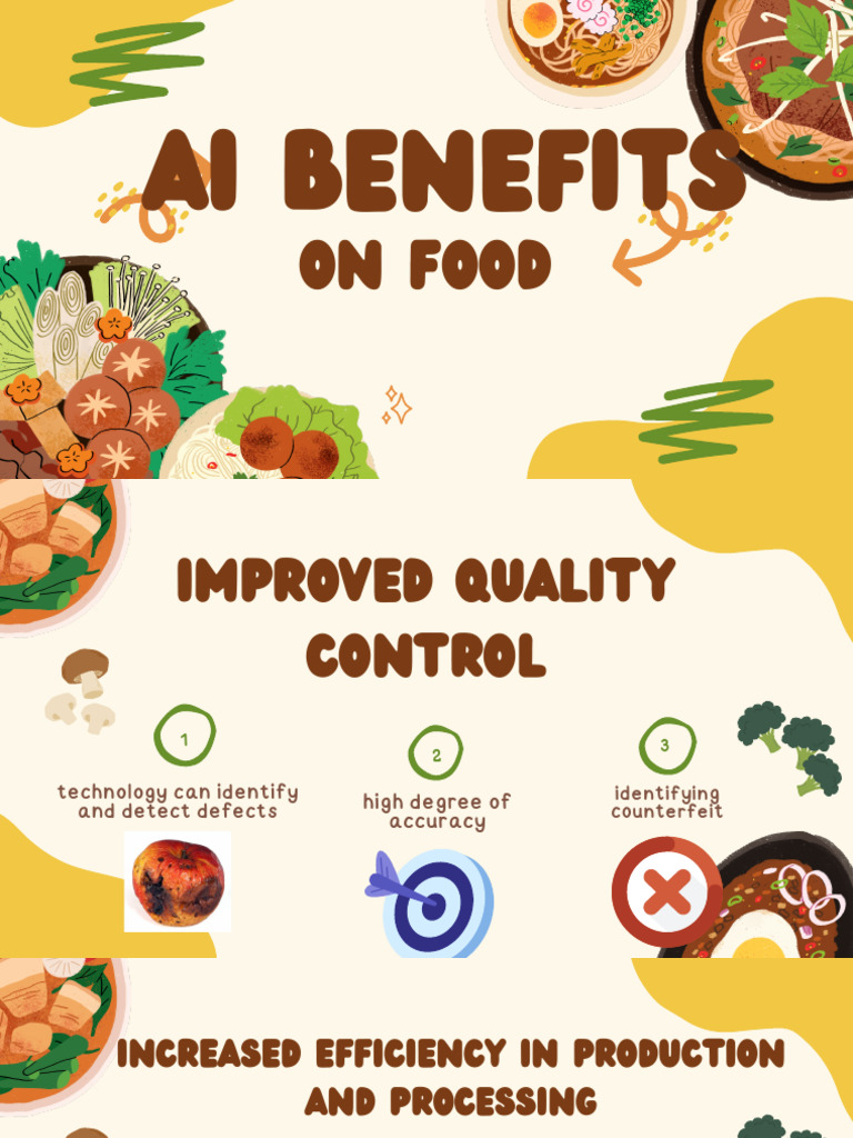 Potential AI Benefits in The Food Field Presentation | PDF
