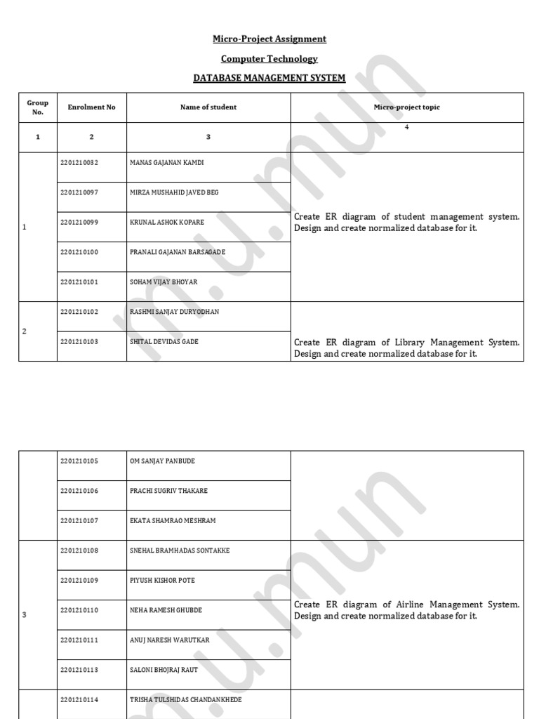 Microproject of cM3I DMS | PDF