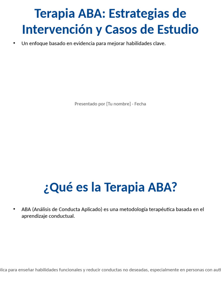 Terapia ABA Azul | PDF