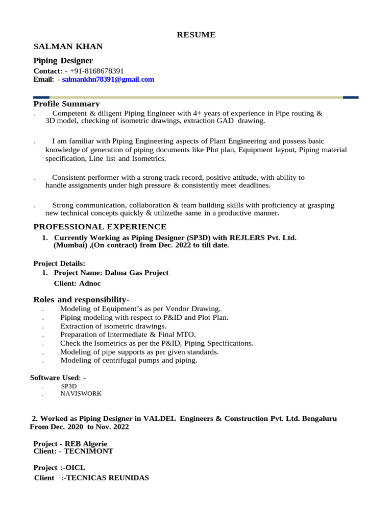 salman resum | PDF