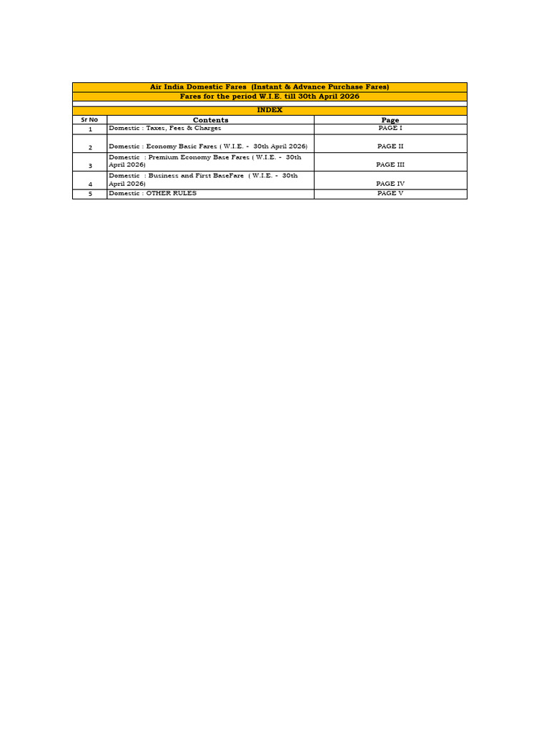Tariff Sheet As On 01april2025 | PDF
