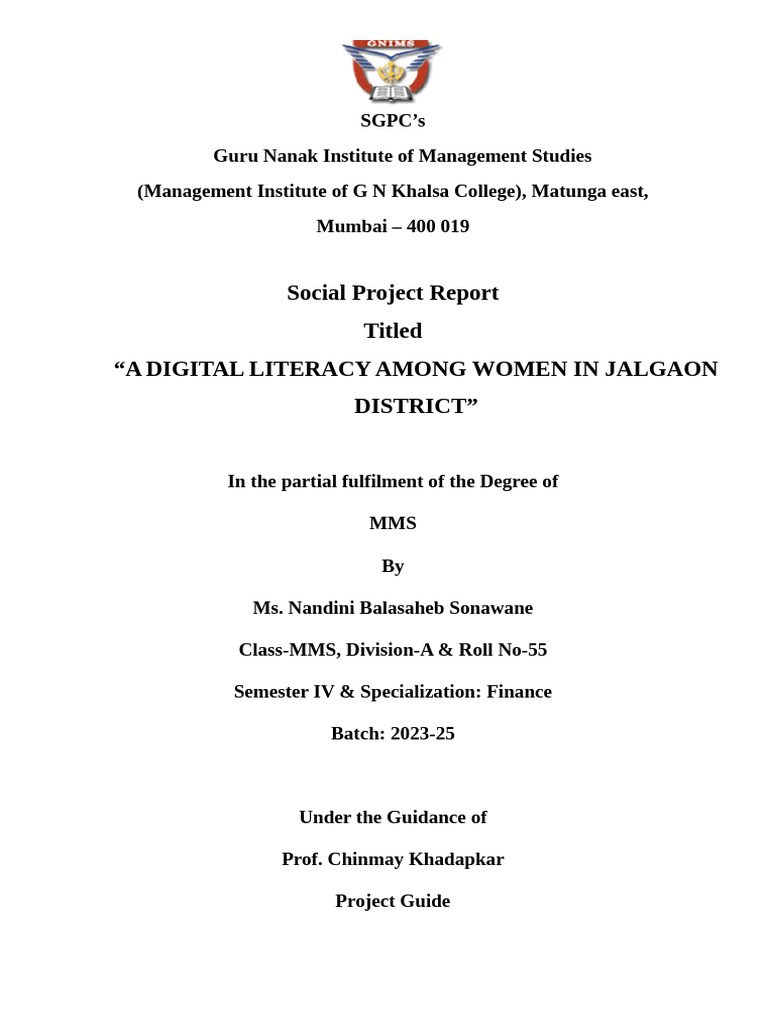Social Relevance Project | PDF | Literacy | Data