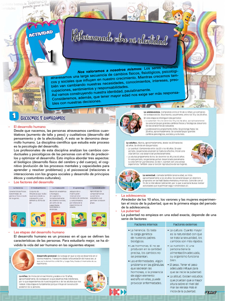 DPCC 1° - Act. - 01 - Ibim | PDF | Pubertad | Adolescencia