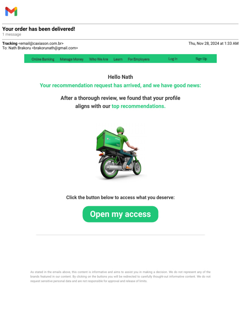 Gmail - Your Order Has Been Delivered! | PDF | Cyberspace