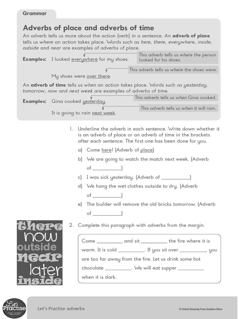Adverbs: Types and Exercises for Grade 5 | PDF | Adverb | Semantic Units