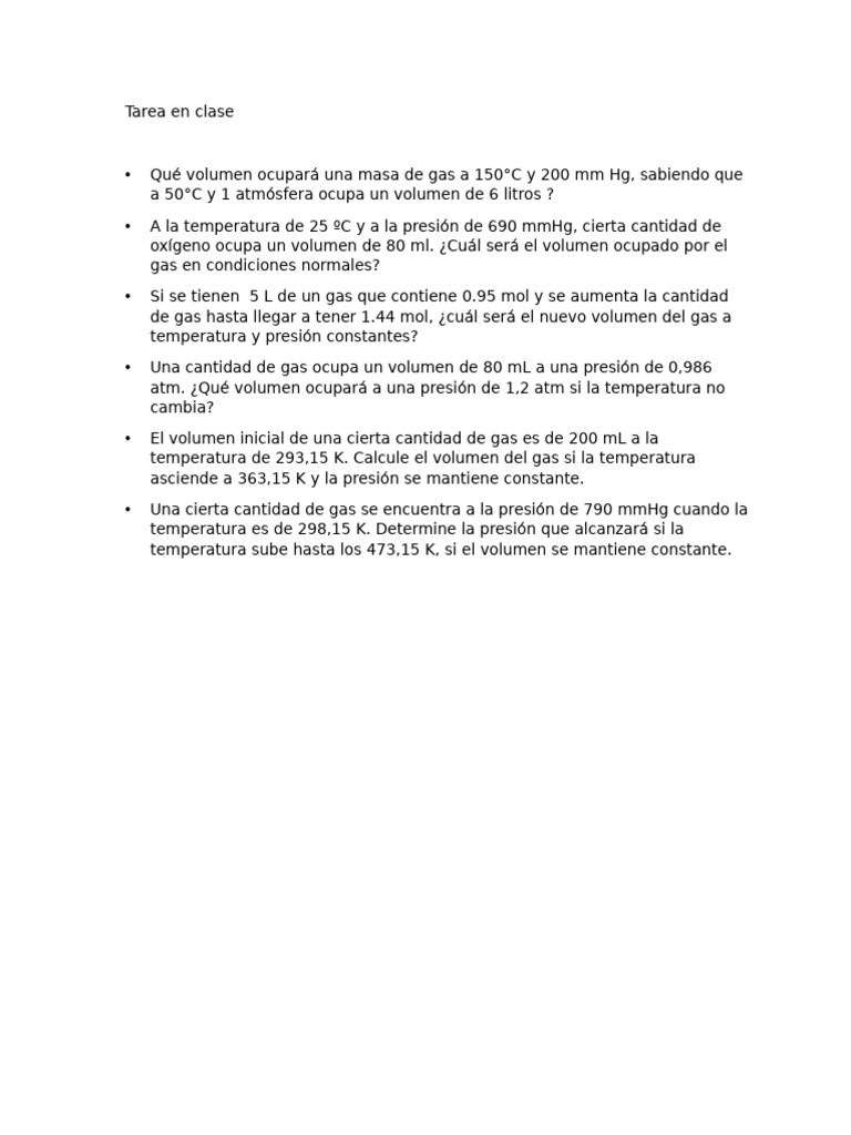 Tarea en Clase | PDF