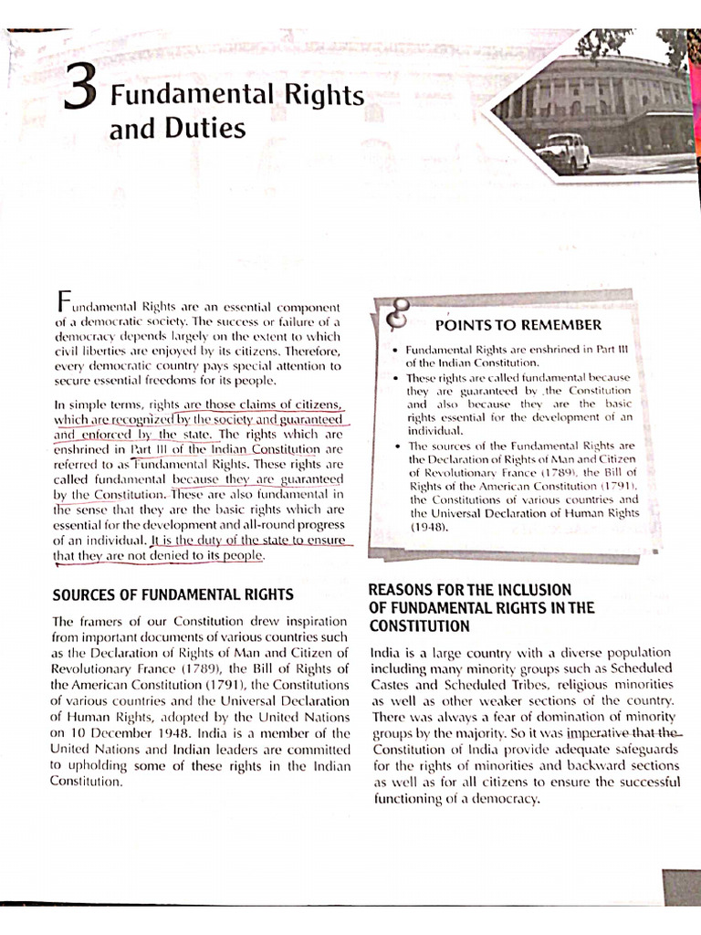 CHP 3-Fundamental Rights and Duties | PDF