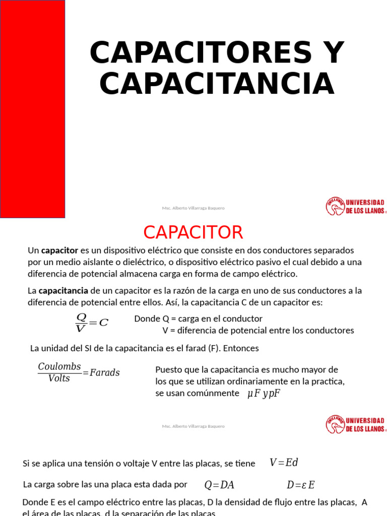 Capacitores: Funcionamiento y Tipos | PDF | Condensador | Capacidad