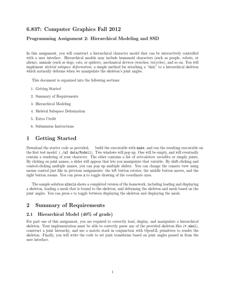 MIT6 837F12 Assn2 | PDF | Shader | Matrix (Mathematics)