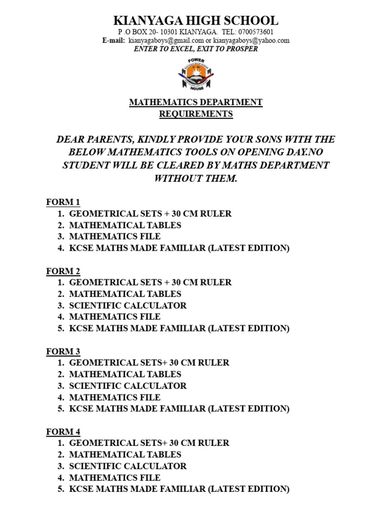 Maths Dept | PDF