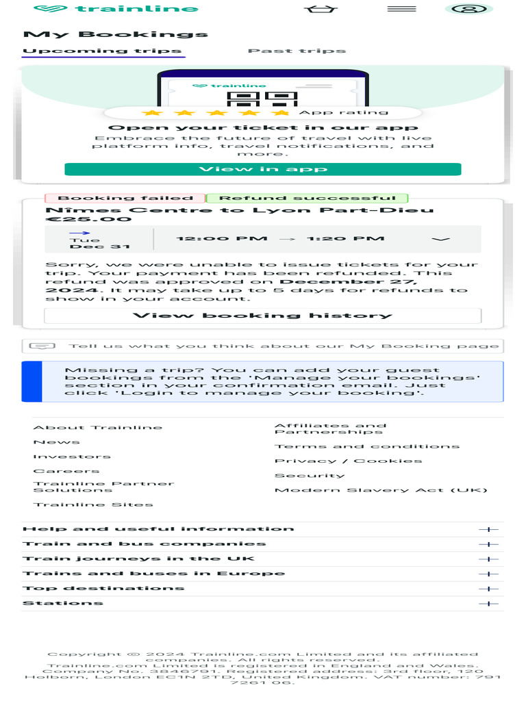 Trainline Train Tickets, Travel Information, Train Times and Train ...