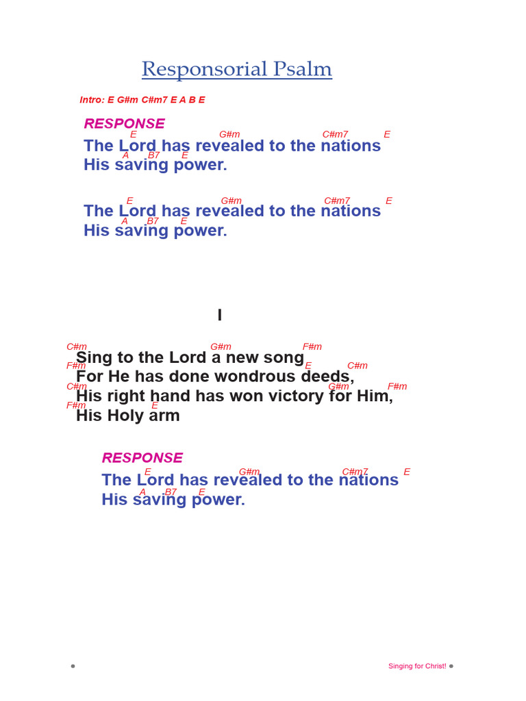 Responsorial Psalm 2024.05.05 | PDF