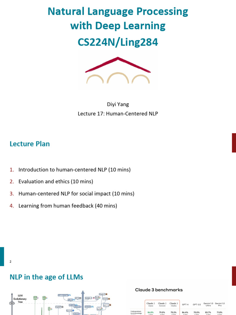 cs224n 2024 Lecture17 Human Centered NLP | PDF | Artificial Intelligence | Intelligence (AI ...