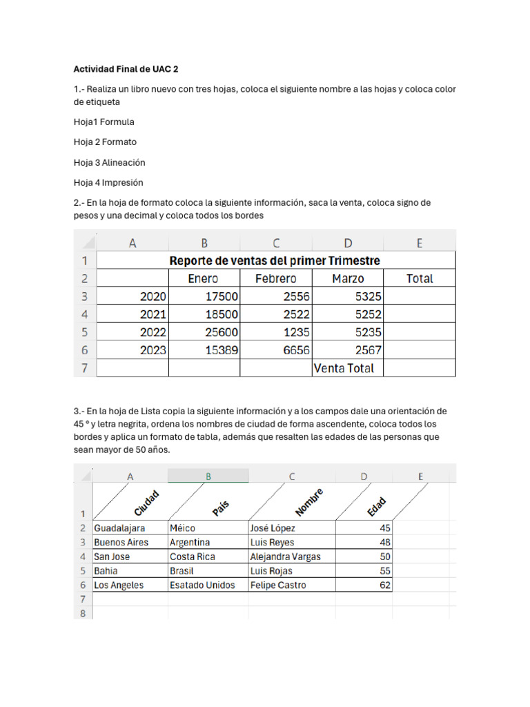 Actividad Final de UAC 2 | PDF