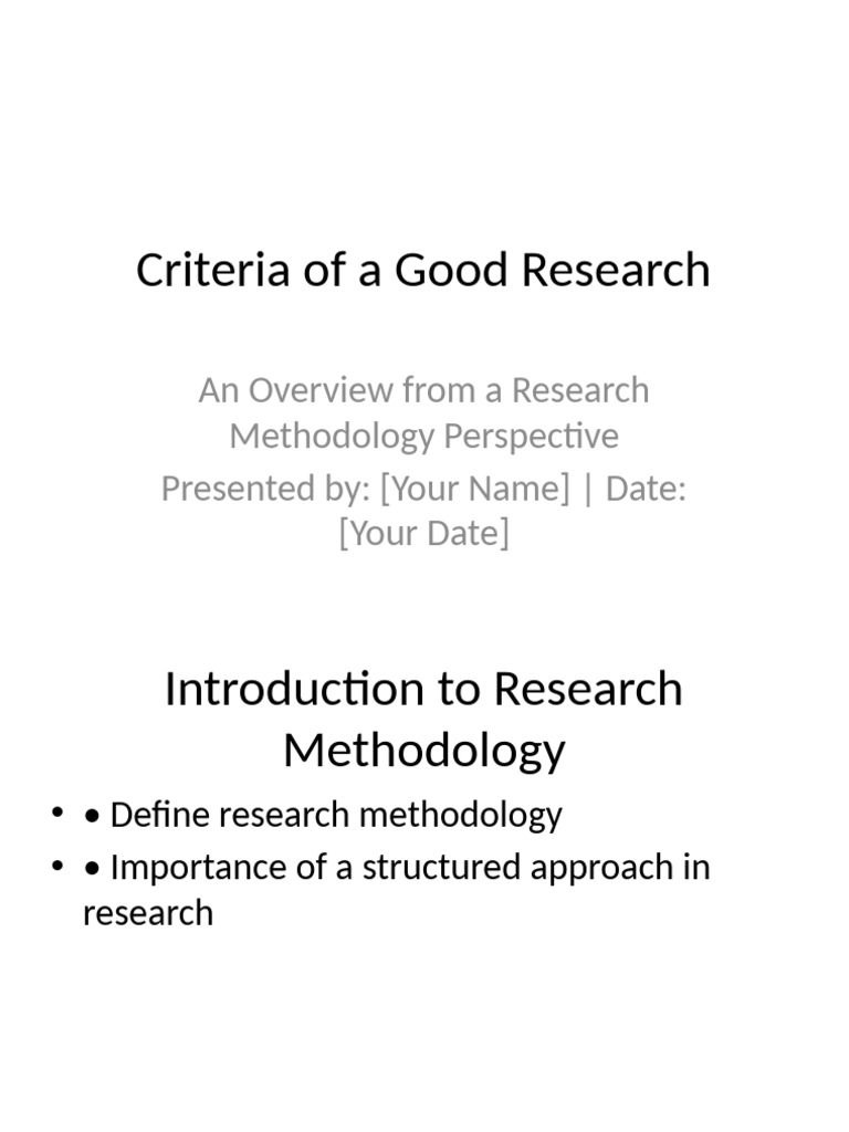 Criteria_of_Good_Research | PDF | Methodology | Science