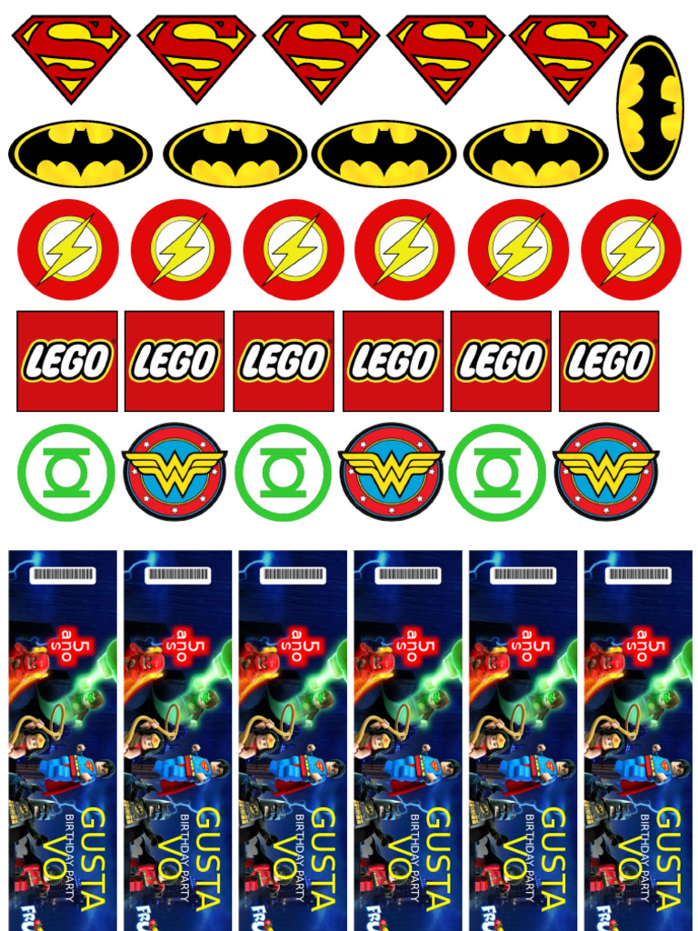 Kit Imprimible Batman Lego SH Parte 2 | PDF