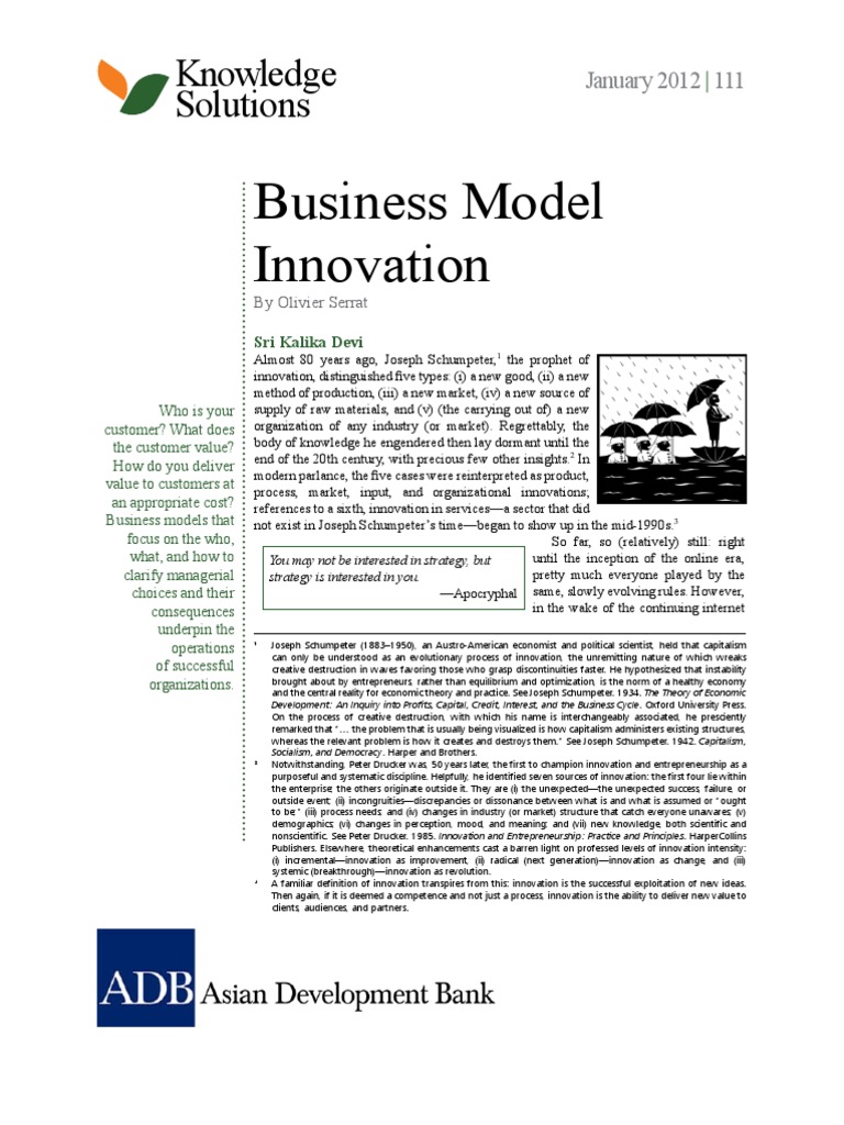 Business Model Innovation Insights | PDF | Business Model | Asian ...