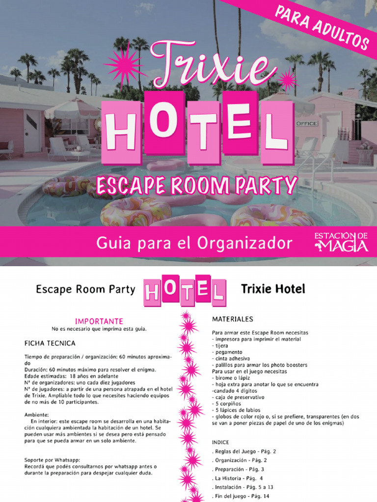 TRIXIE HOTEL Guia para El Organizador | PDF