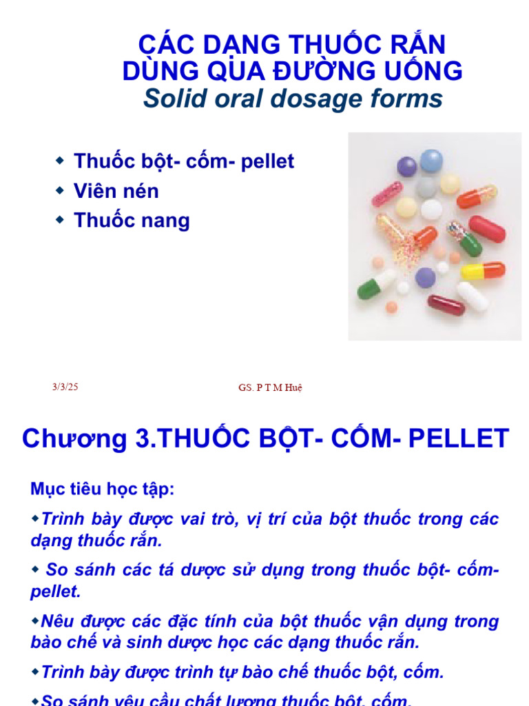 Thuốc Bột -Cốm- Pellet | PDF