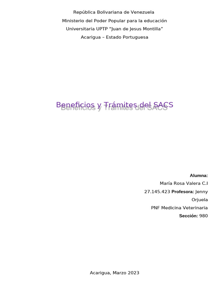 Beneficios Sacs MR | PDF | Medicamentos con receta | Alimentos
