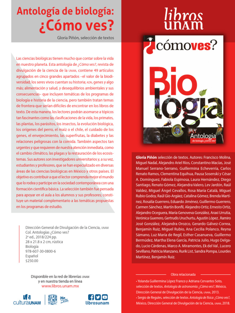 Antología de Biología Como Ves | PDF | Biología