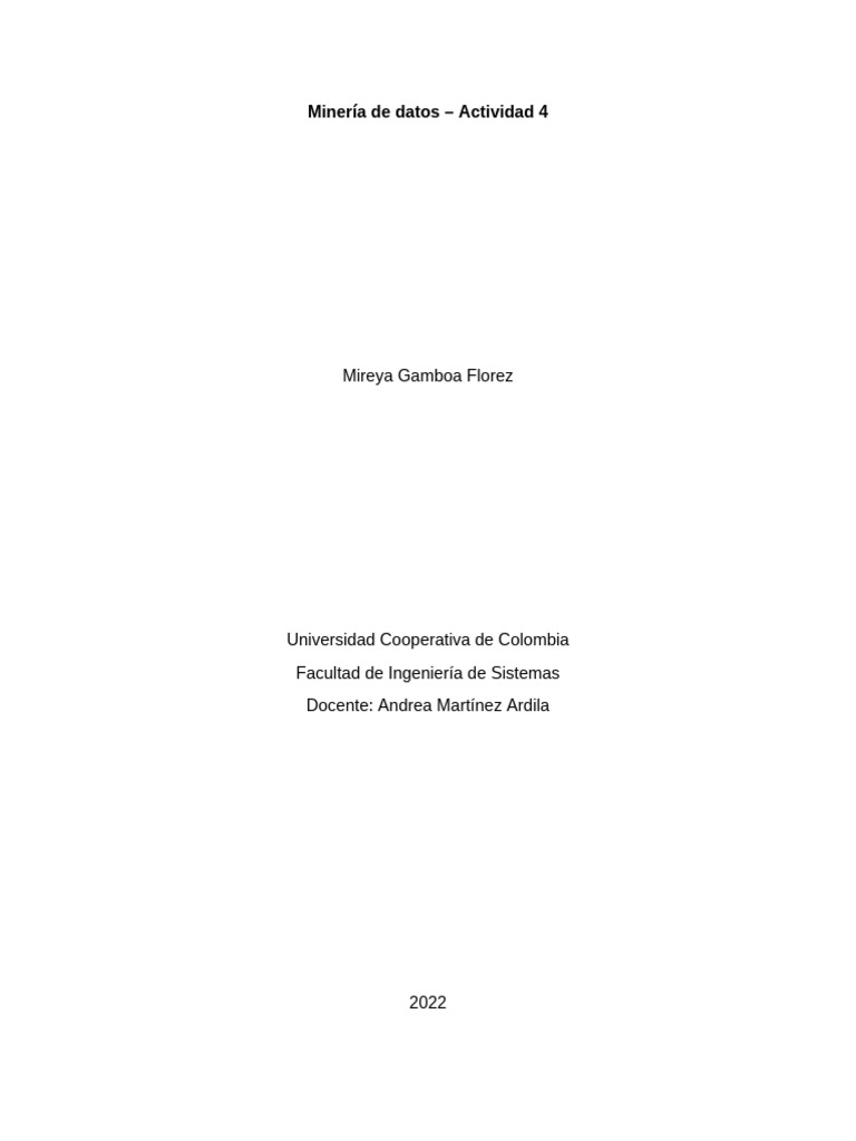 Minería de Datos (Final) | PDF | Datos | Procesamiento de datos