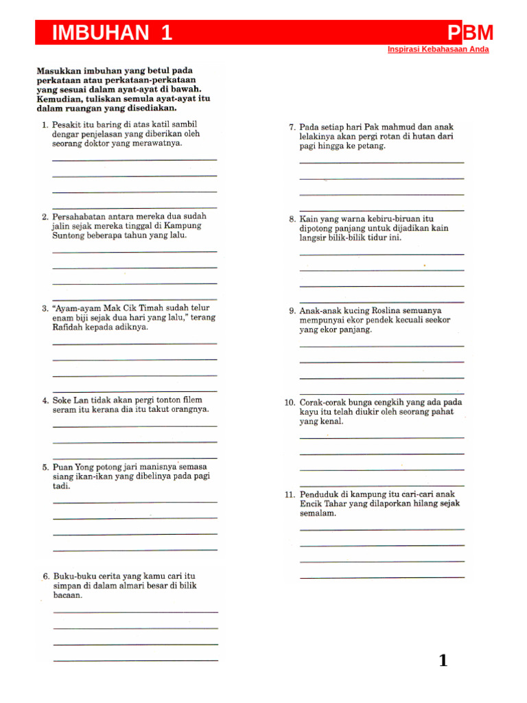 Imbuhan 1 | PDF
