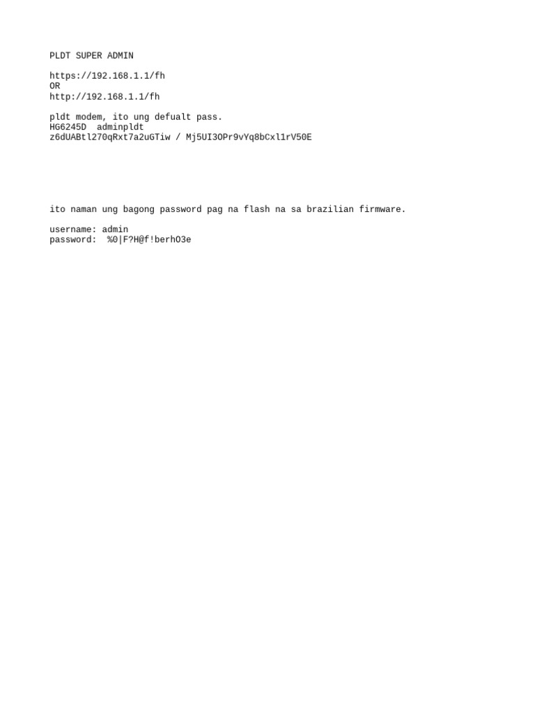 PLDT Super Admin | PDF