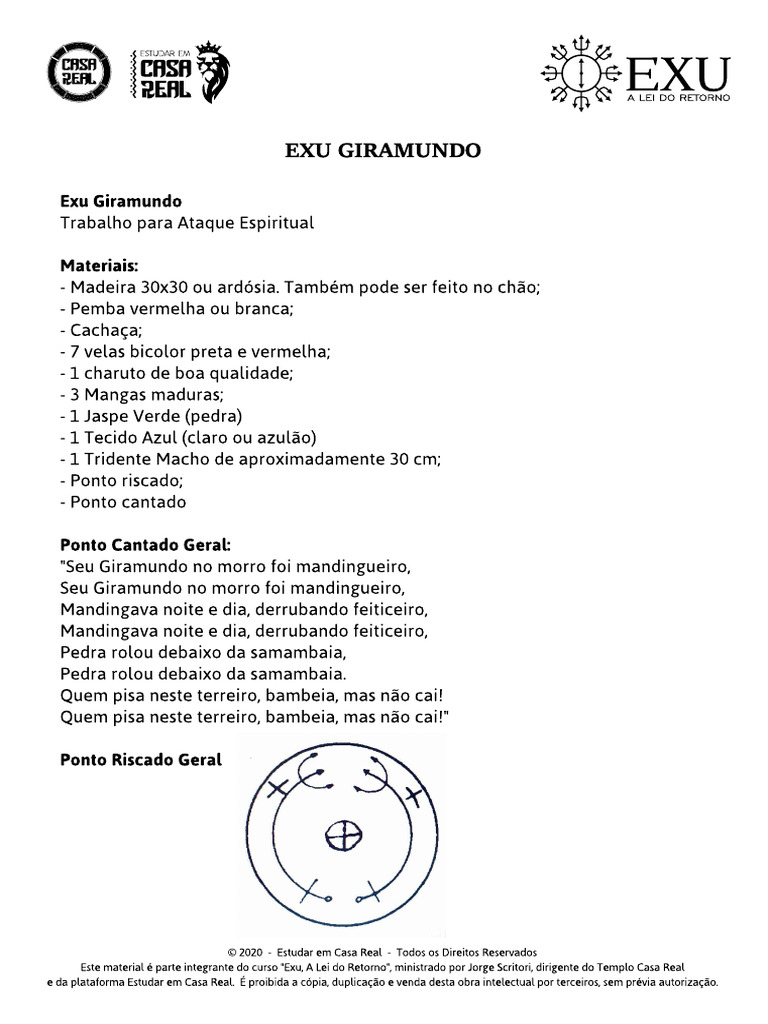 Material de Apoio Aula 03 - Exu Giramundo | PDF