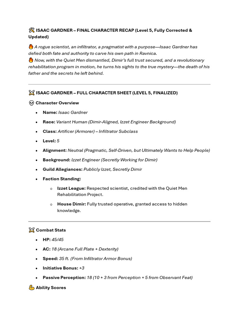 Isaac Gardner Transcript | PDF