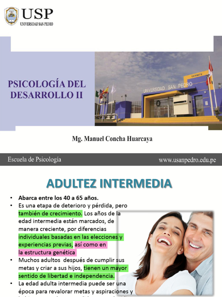 Adultez Intermedia Desarrollo Fisico y Cognoscitivo | PDF | Adultos | Menopausia