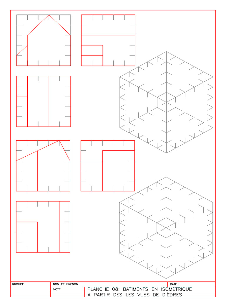 Lamina 08 Perspectiva Isometrica | PDF