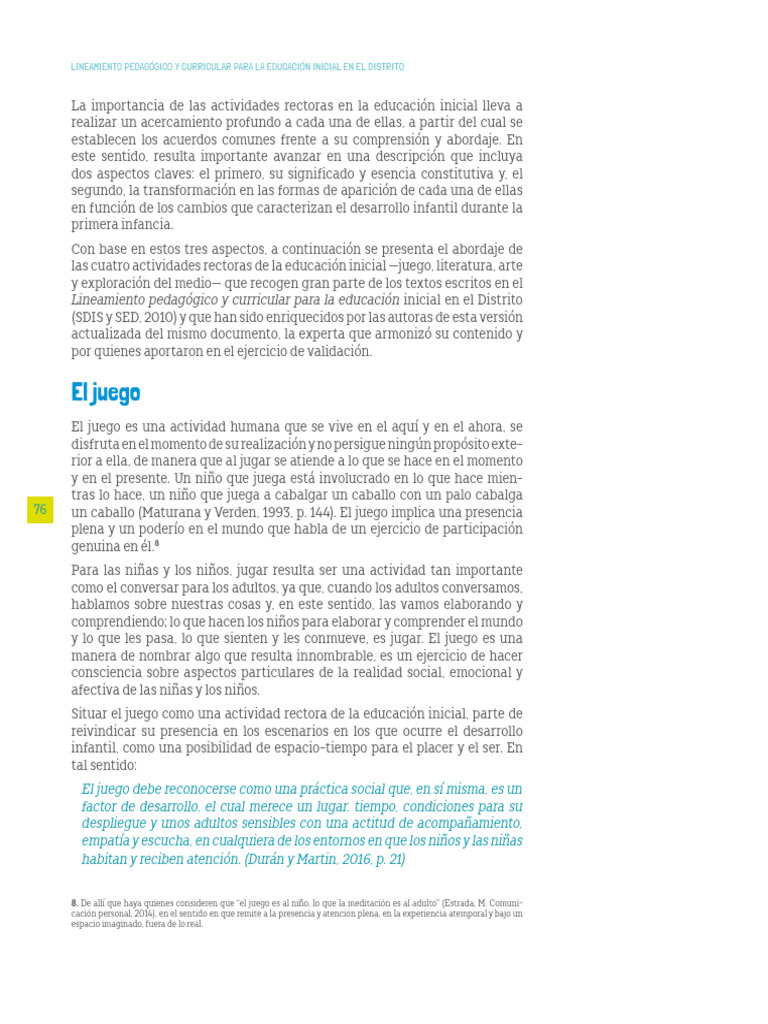 Lineamiento Pedagógico - 2020 (1) - Removed | PDF | Educación de la primera infancia | Ciencias ...