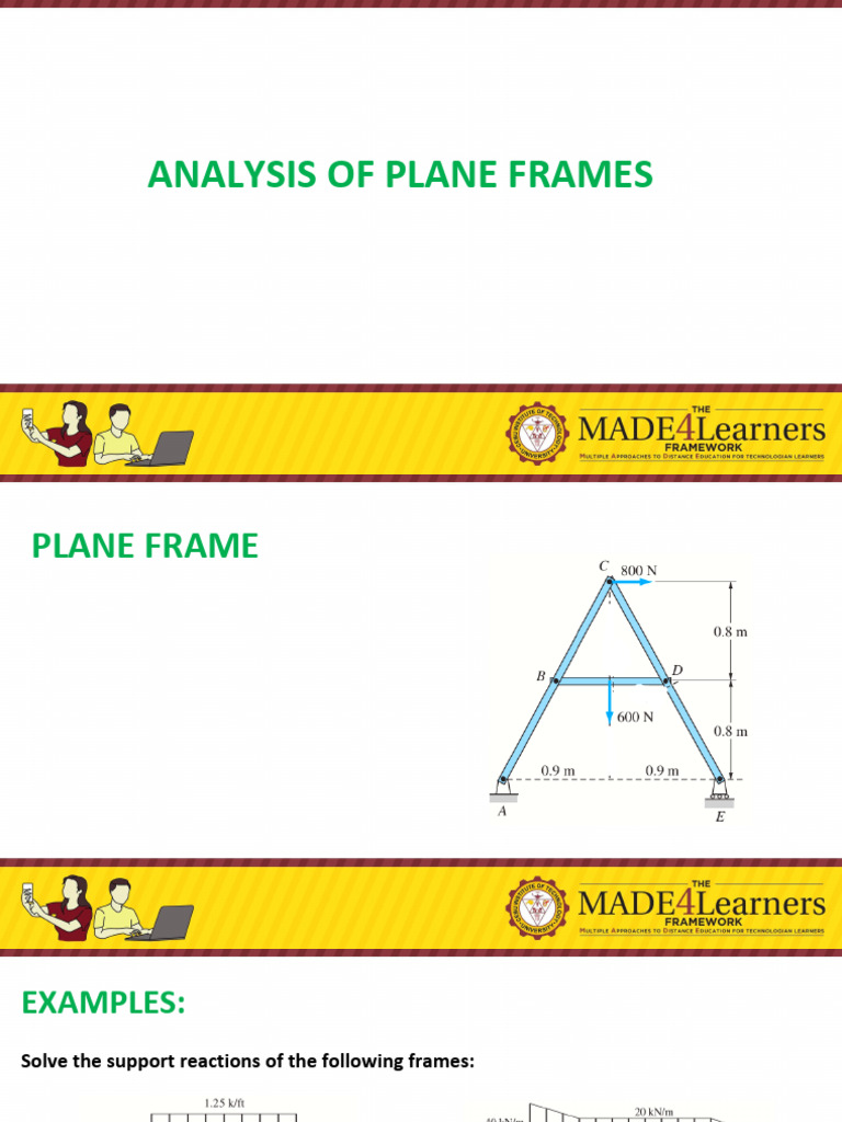 TOPIC 7. Structural Analysis (Plane Frames) | PDF | Force | Physical ...