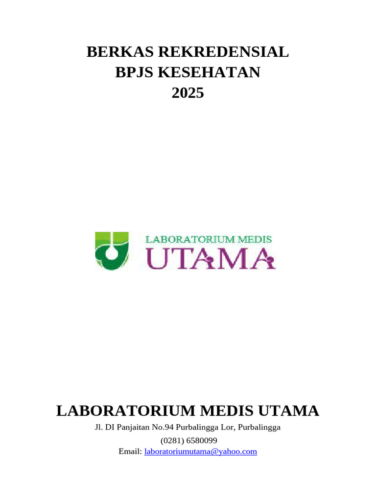 000. cover BERKAS REKREDENSIAL BPJS 2025 | PDF