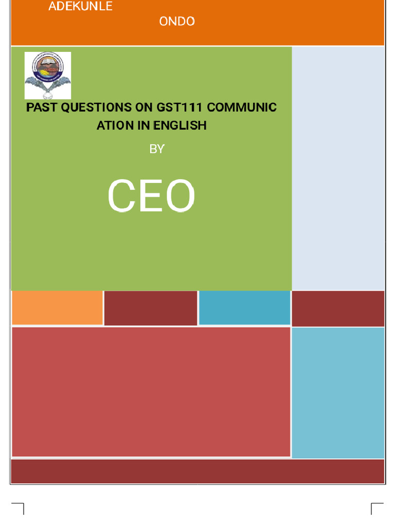 GST111- past questions by CEO_Phoenix | PDF