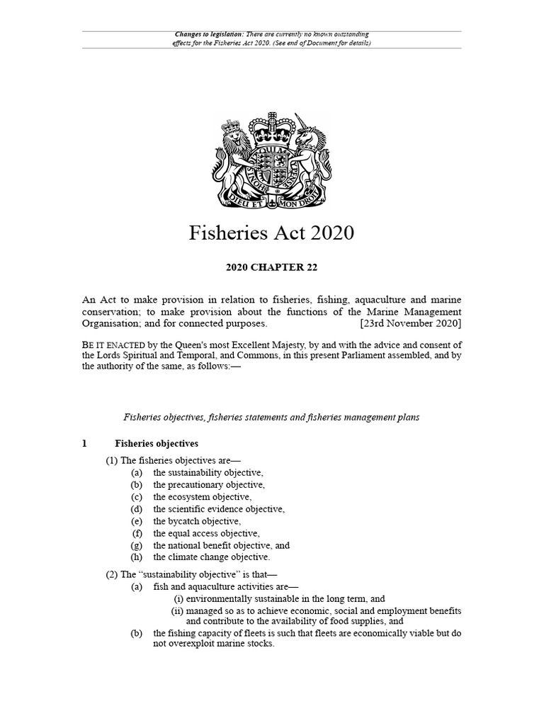 Fisheries Act 2020_UK | PDF | Fine (Penalty)